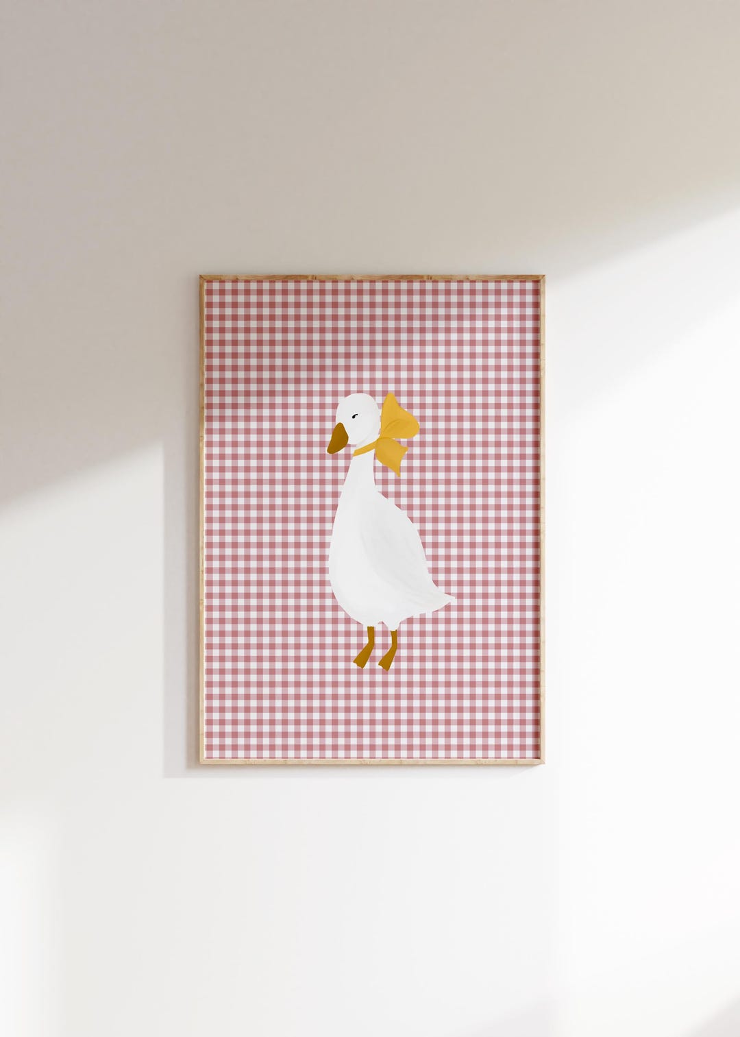 Goose Wall Art Coquette Room Decor Cottagecore Nursery Little Girls ...