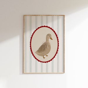 Vintage Duck Printable Cottagecore Nursery Vintage Aesthetic Nursery ...