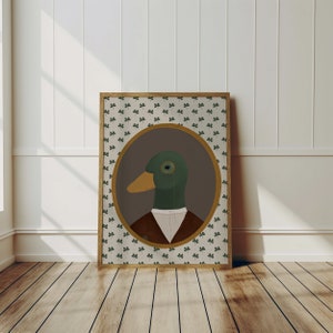 Duck Print Green Boy Nursery Decor Vintage Duck Print Woodland Nursery ...