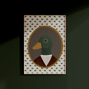 Duck Print Green Boy Nursery Decor Vintage Duck Print Woodland Nursery ...