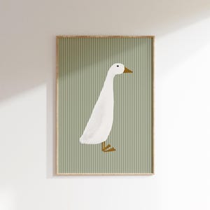 Duck Art Print Cottagecore Nursery Goose Printable Farm Nursery Decor ...