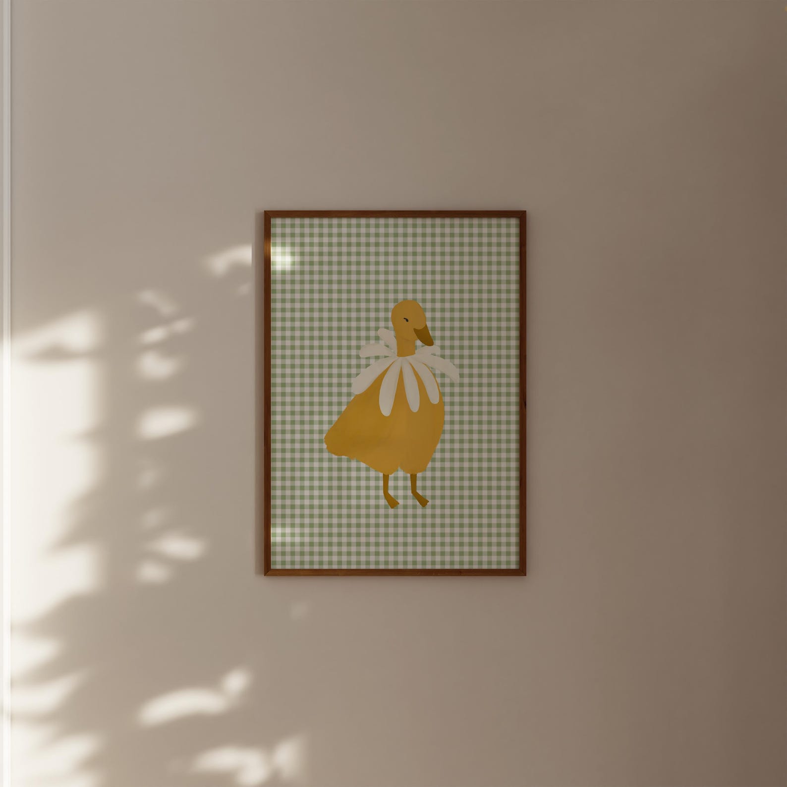 Girls Room Duck Print Cottagecore Nursery Little Girls Room Gingham ...