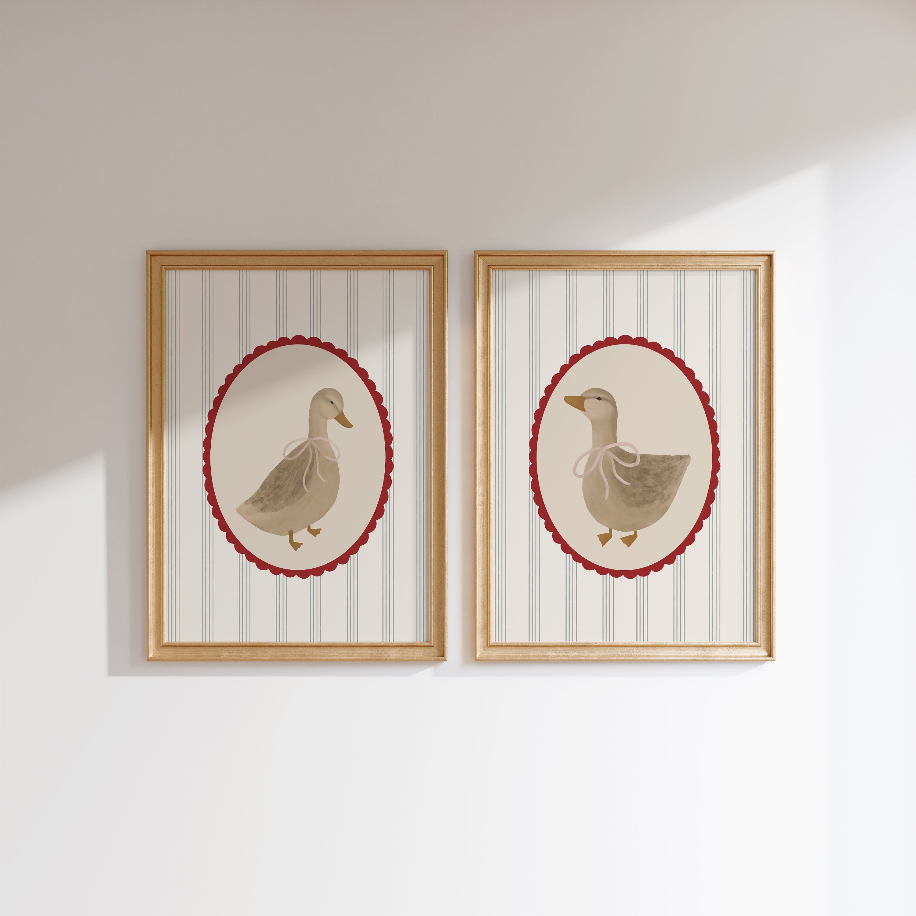 Vintage Duck Printable Cottagecore Nursery Vintage Aesthetic Nursery ...