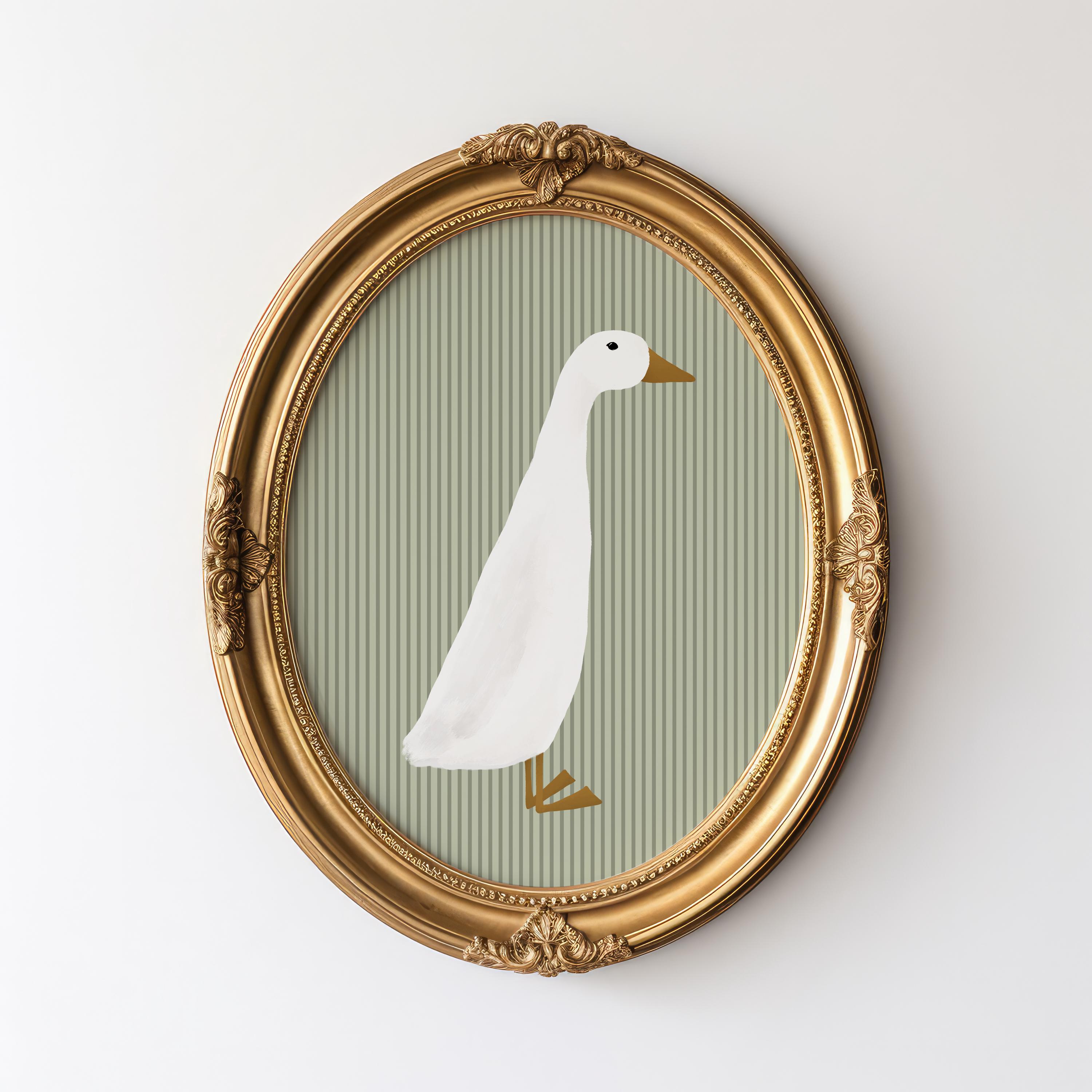 Duck Art Print Cottagecore Nursery Goose Printable Farm Nursery Decor ...