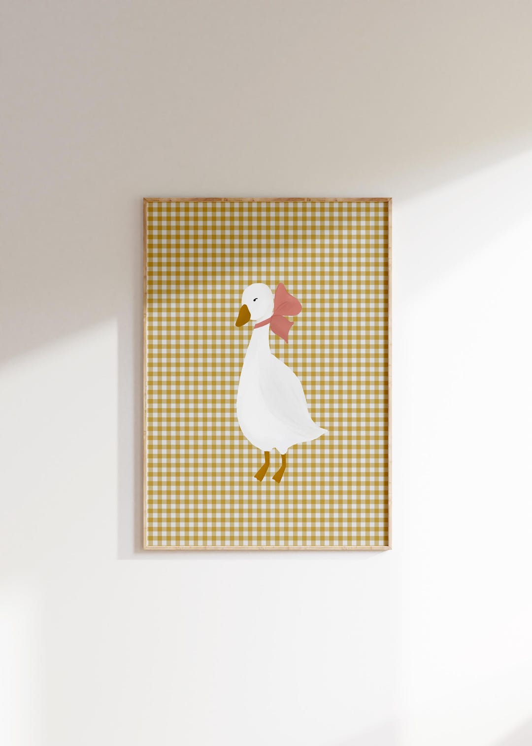 Girls Room Goose Wall Art Coquette Room Decor Cottagecore Nursery ...
