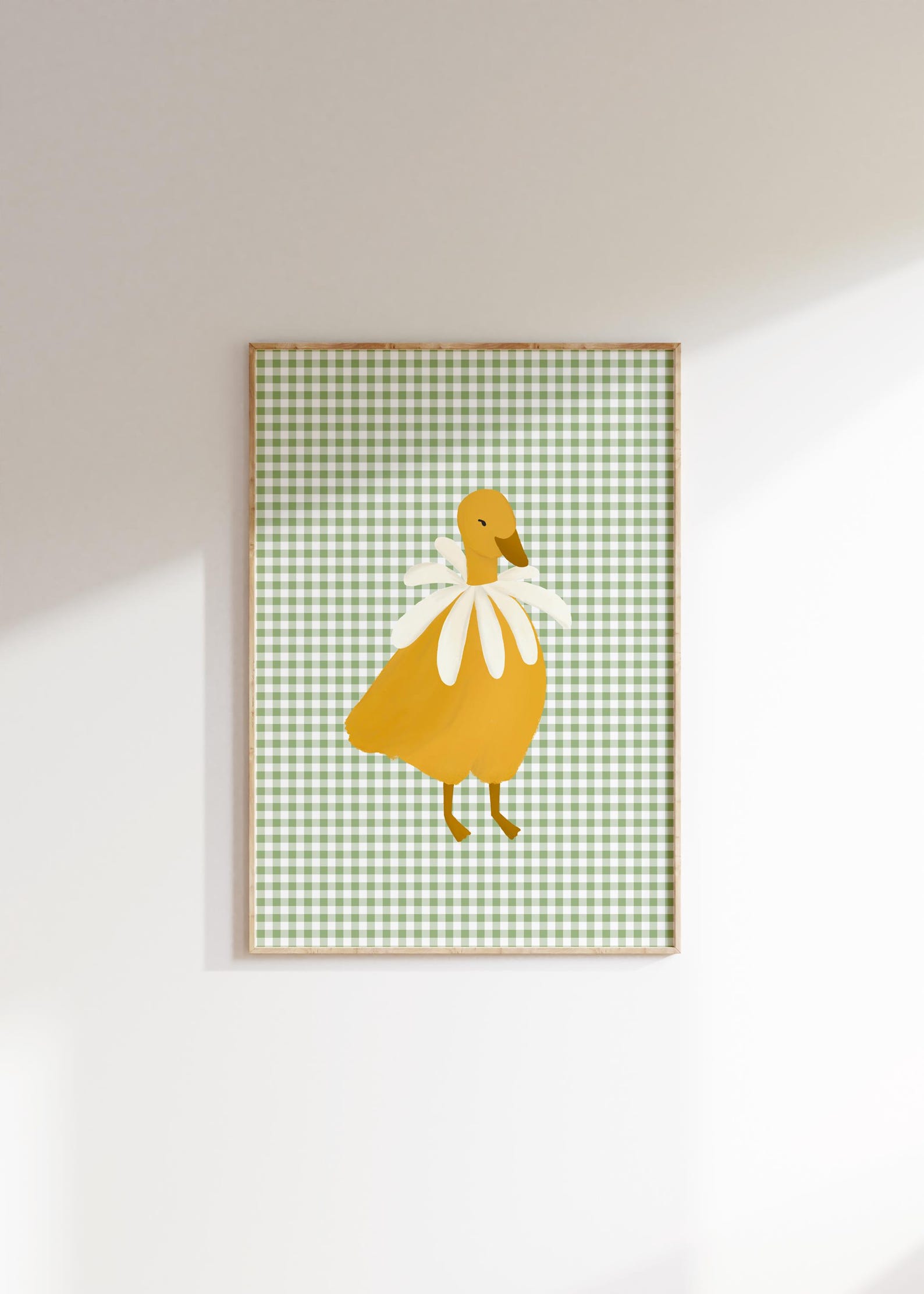 Girls Room Duck Print Cottagecore Nursery Little Girls Room Gingham ...