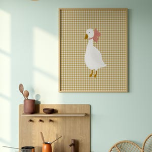Girls Room Goose Wall Art Coquette Room Decor Cottagecore Nursery ...