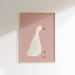 Silly Goose Wall Art, Cute Goose Poster, Pink Girl Nursery Decor, Farm ...