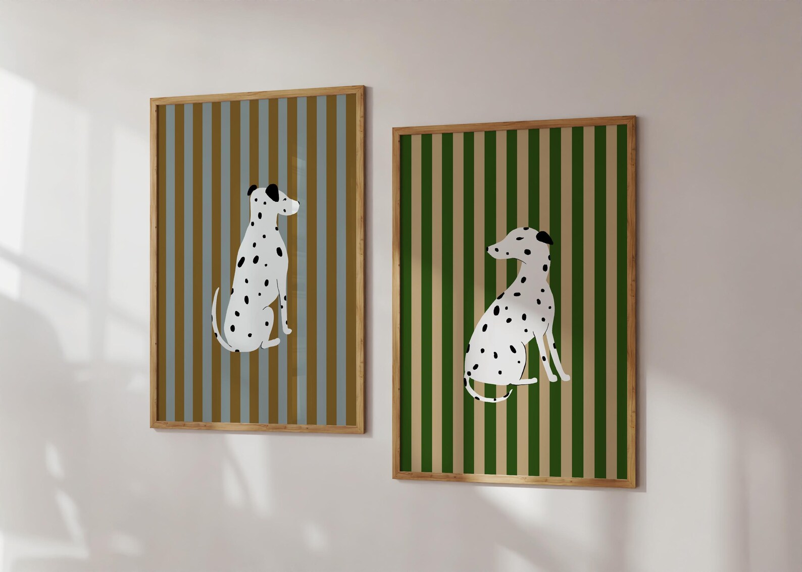 Dalmatian Wall Art Bright Nursery Decor Colorful Dog Art Contemporary ...