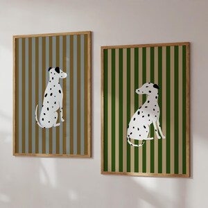 Dalmatian Wall Art Bright Nursery Decor Colorful Dog Art Contemporary ...