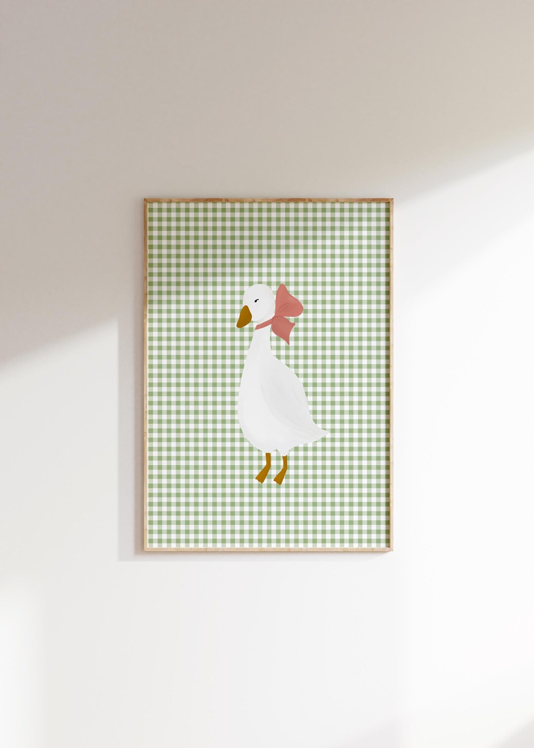 Girls Room Goose Wall Art Coquette Room Decor Cottagecore Nursery ...