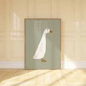 Duck Art Print Cottagecore Nursery Goose Printable Farm Nursery Decor ...