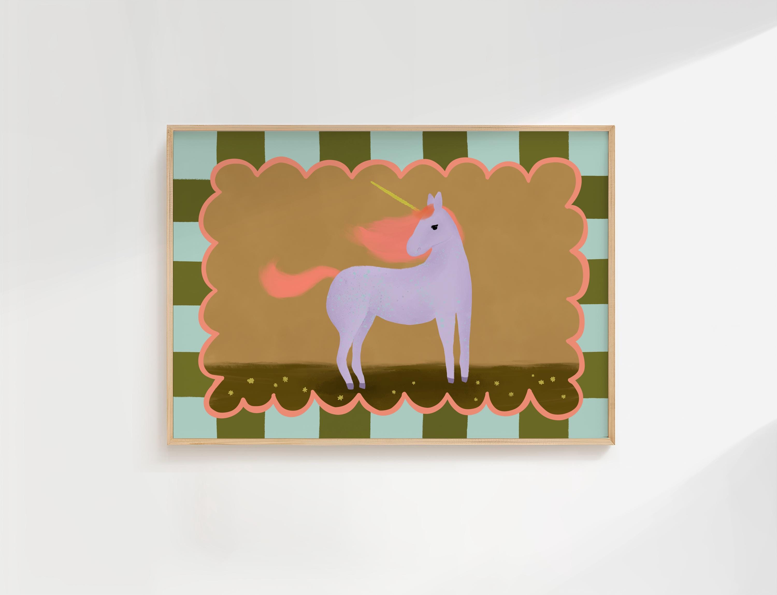 Magical Unicorn Printable Fairytale Art Unicorn Print Whimsical Little ...