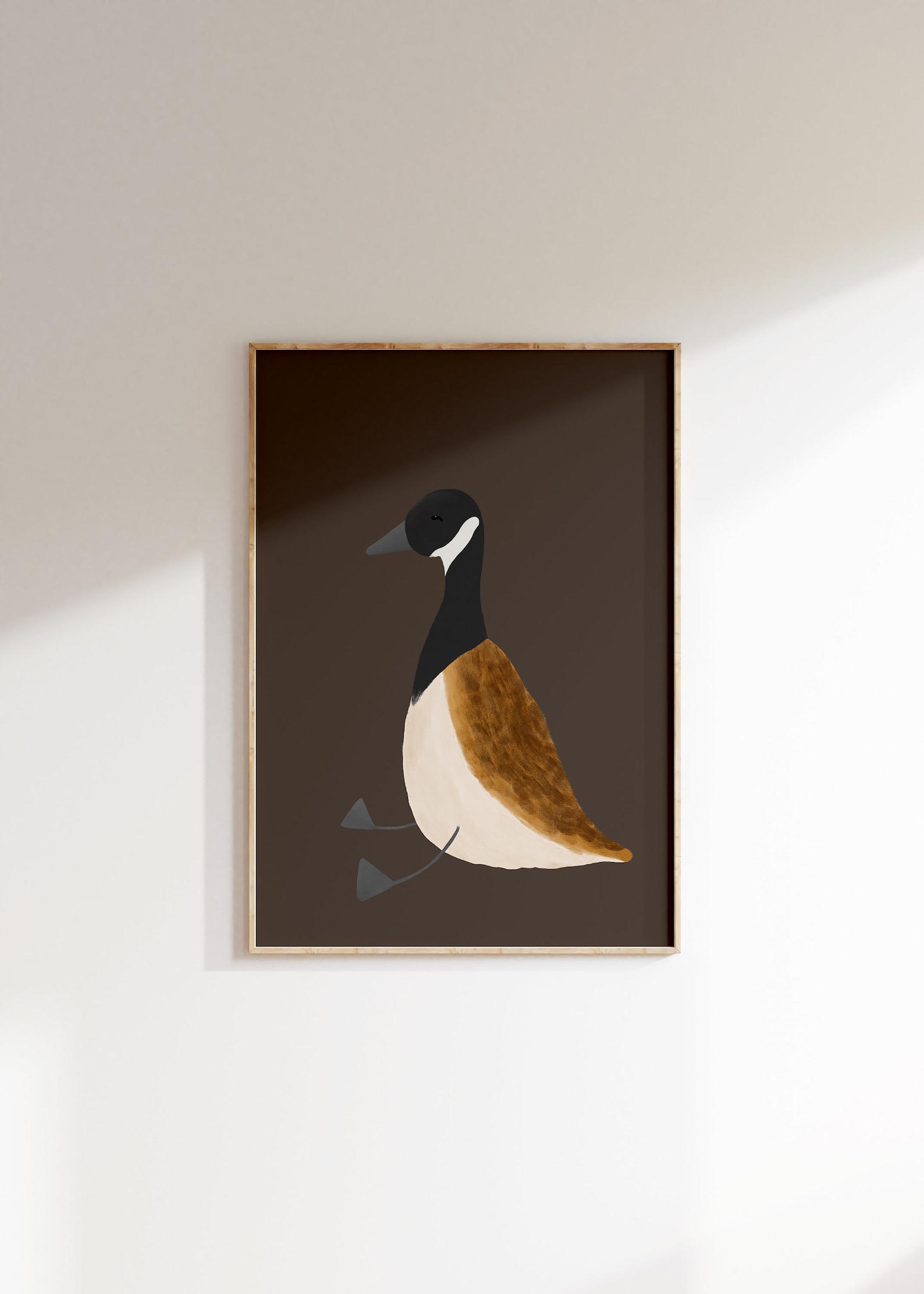 Canada Goose Art Print Silly Goose Wall Art Cute Goose Poster Dark ...