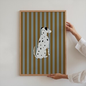 Dalmatian Wall Art Bright Nursery Decor Colorful Dog Art Contemporary ...