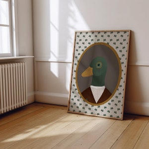 Duck Print Green Boy Nursery Decor Vintage Duck Print Woodland Nursery ...