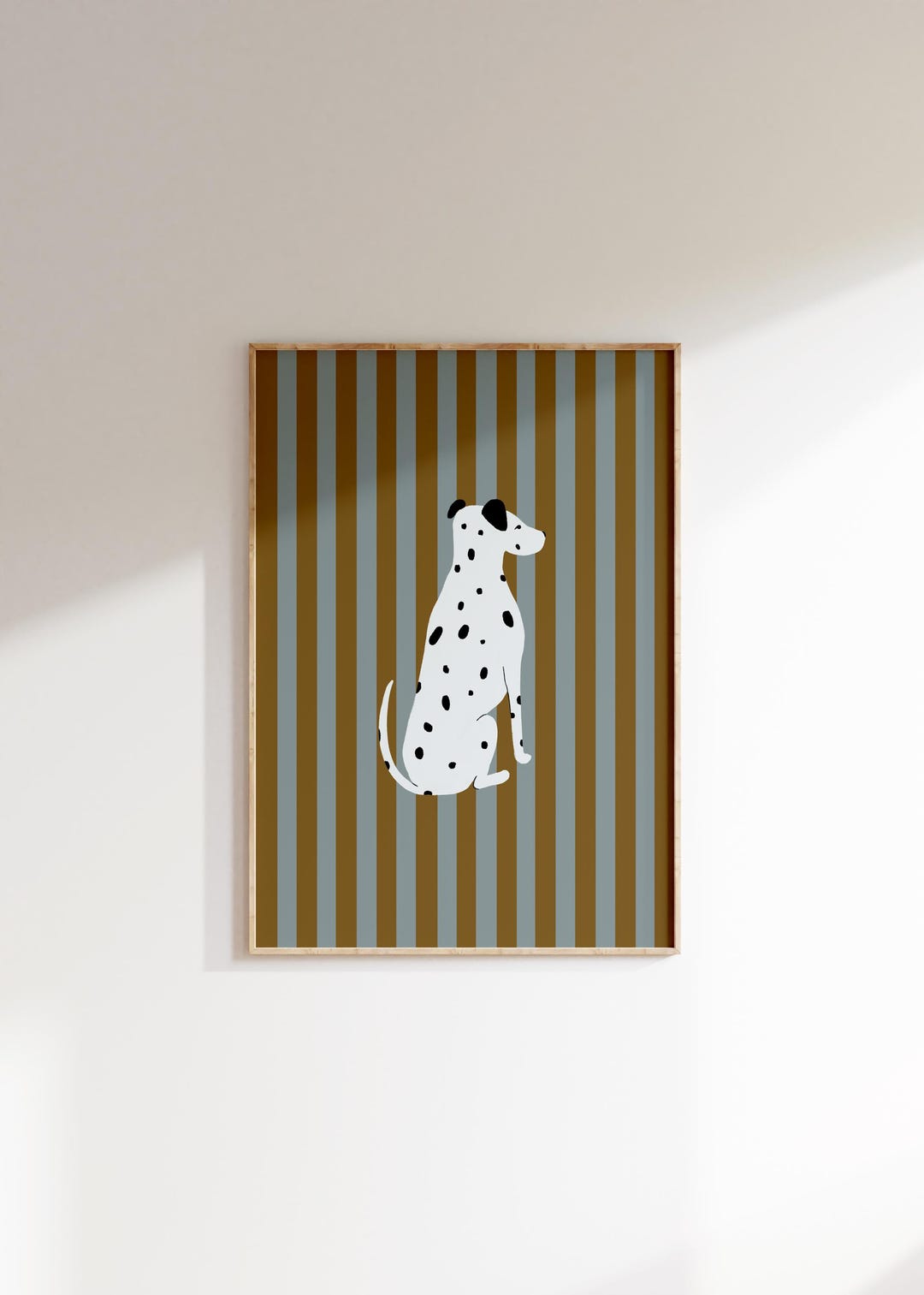 Dalmatian Wall Art Bright Nursery Decor Colorful Dog Art Contemporary ...