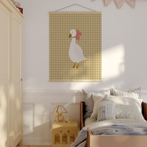 Girls Room Goose Wall Art Coquette Room Decor Cottagecore Nursery ...