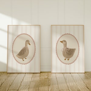 Vintage Duck Printable Cottagecore Nursery Vintage Aesthetic Nursery ...