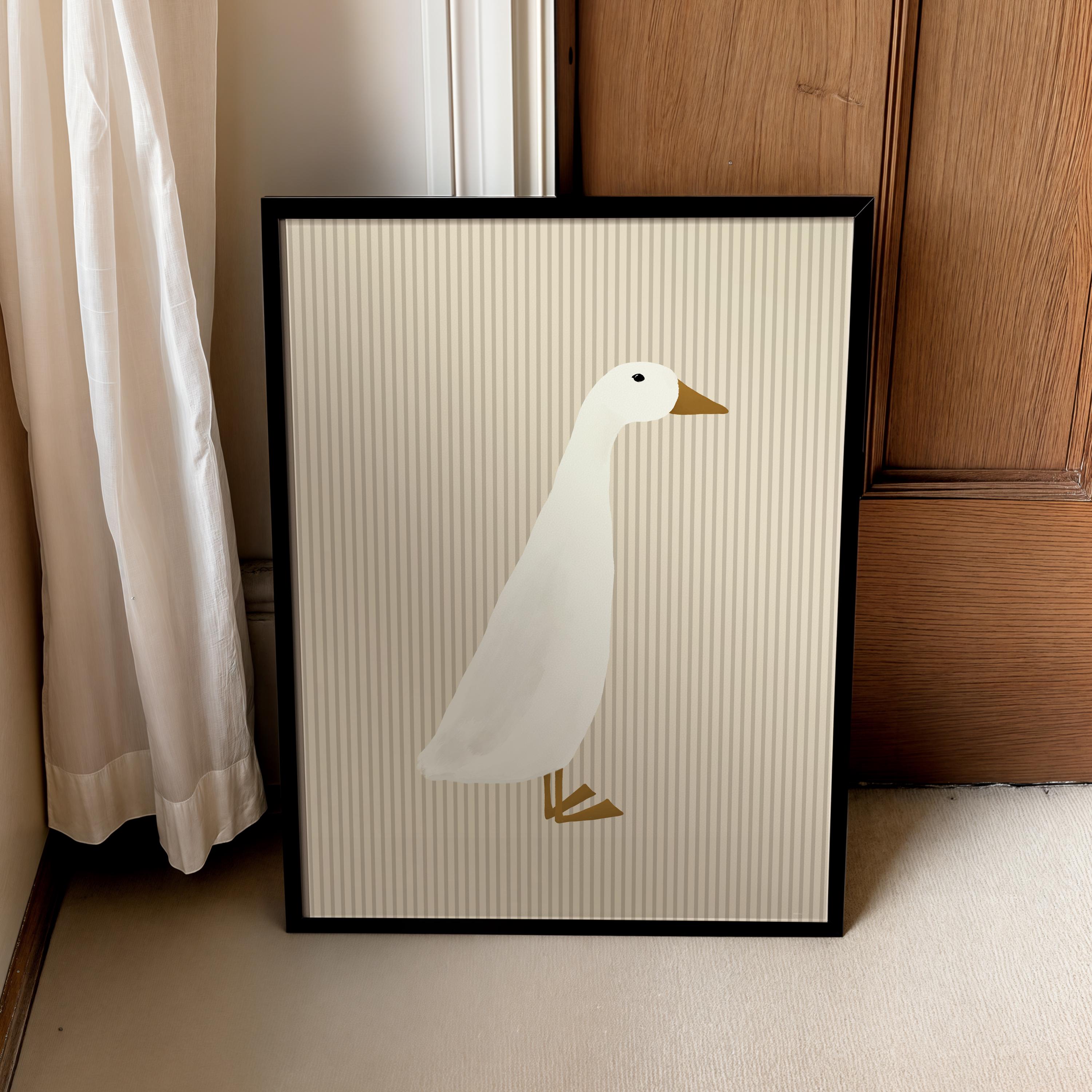 Vintage Duck Art Print Cottagecore Nursery Goose Printable Farm Nursery ...