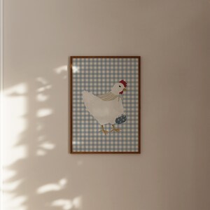 Chicken Print Farm House Art Print Farmhouse Chicken Wall Art Funny ...