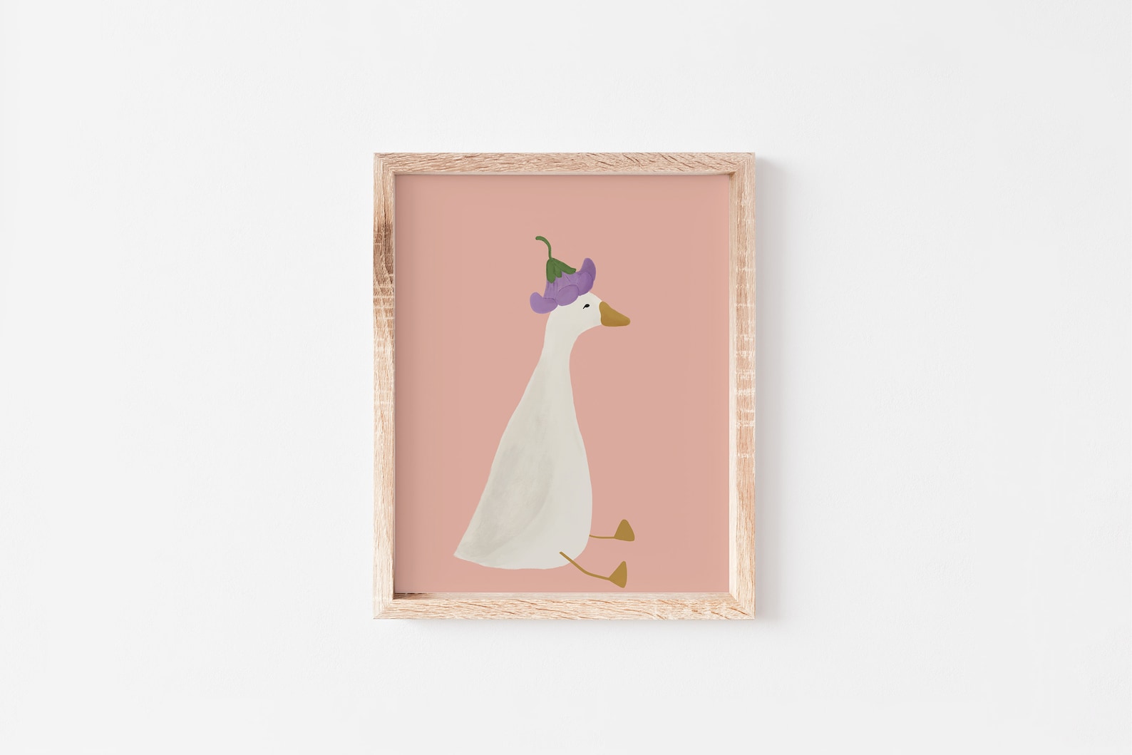Silly Goose Wall Art, Cute Goose Poster, Girl Nursery Decor, Farm ...
