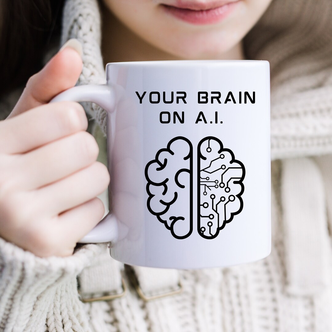 AI Brain Mug: Tech Humor Coffee Cup for Programmers, Artificial ...