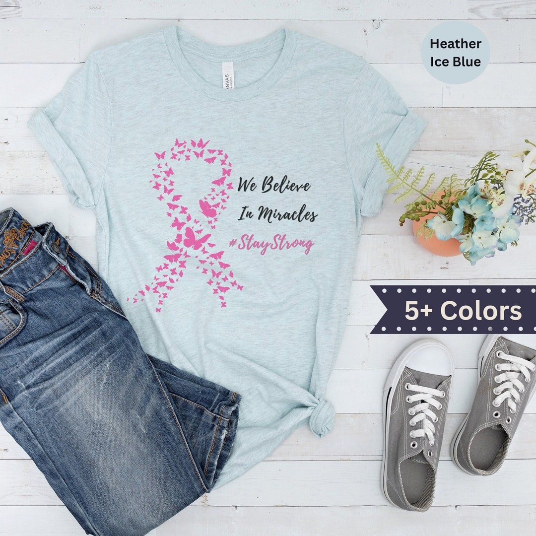 Cancer Awareness Butterfly Ribbon T-shirt: Stay Strong Warrior Gifts ...
