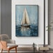 Modern Wall Decor Art Painting Boat Oil Painting Landscape Oil Painting ...
