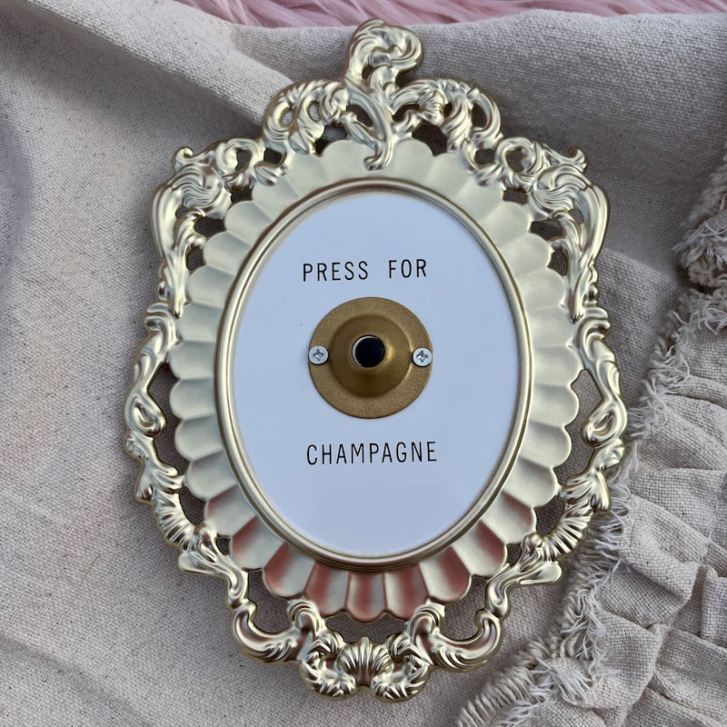 8 Gold Push Sign - Etsy