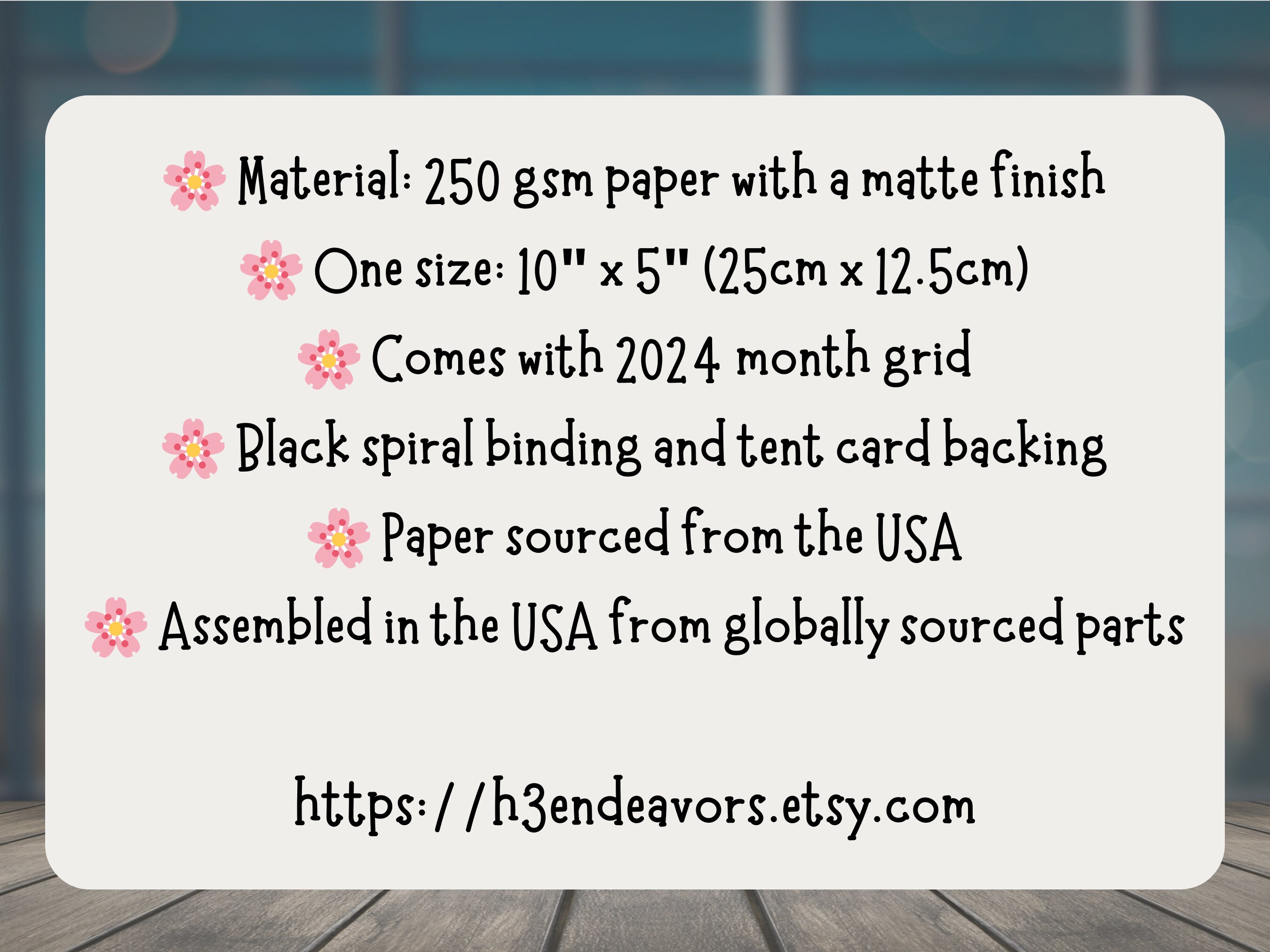 2024 Birth Flower Desktop Calendar Gift for Her Birth Flower Gift 2024 ...