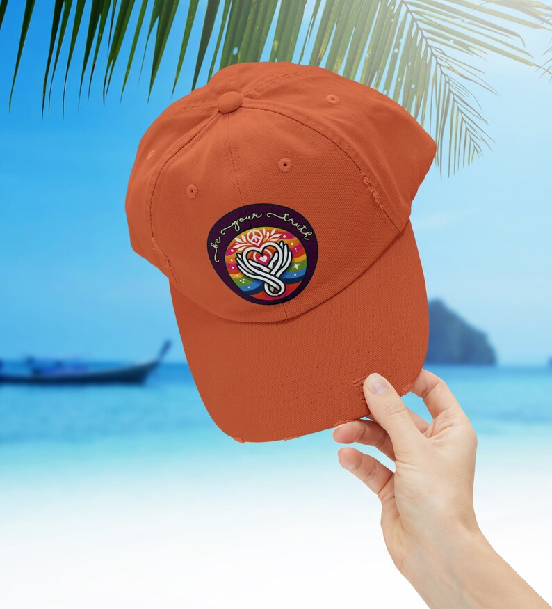 Pride Distressed Cap Equal Rights Gay Lesbian Hat Support Pride Human ...