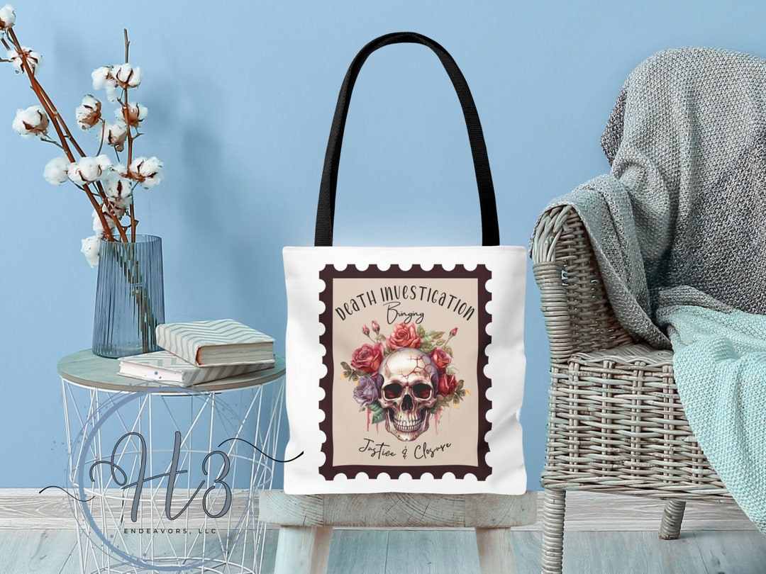 Death Investigation Canvas Tote Bag Book Lover Cute Gift Medical ...