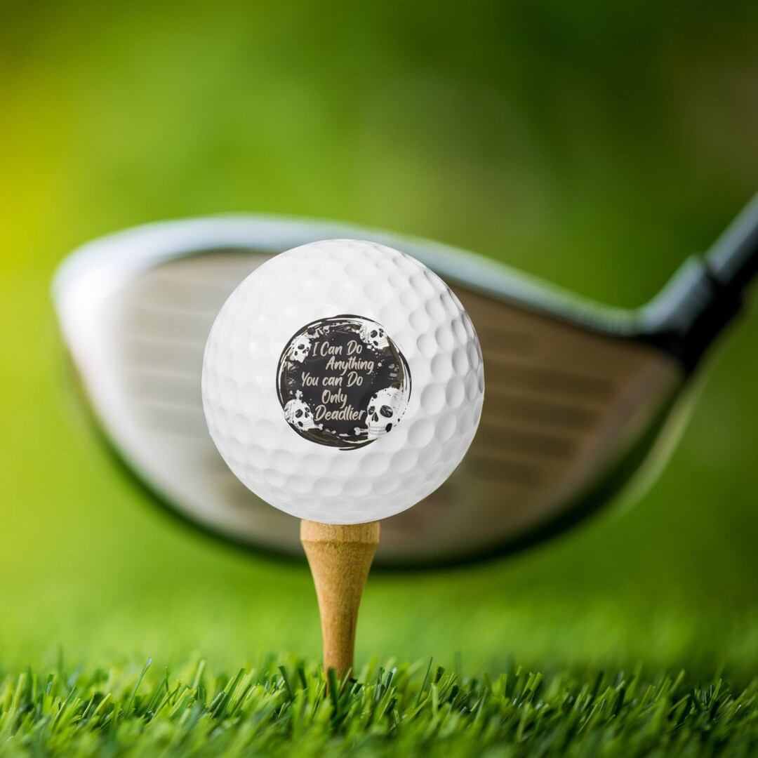 Custom Golf Ball 6pc Deadlier Gift Medical Examiner Golf Lover Death ...