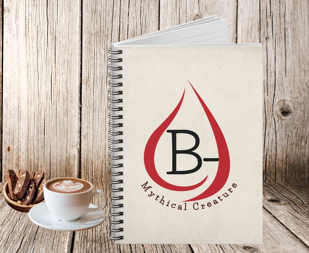 Custom Notebook Blood Type B Rule Linedcustom Journal - Etsy