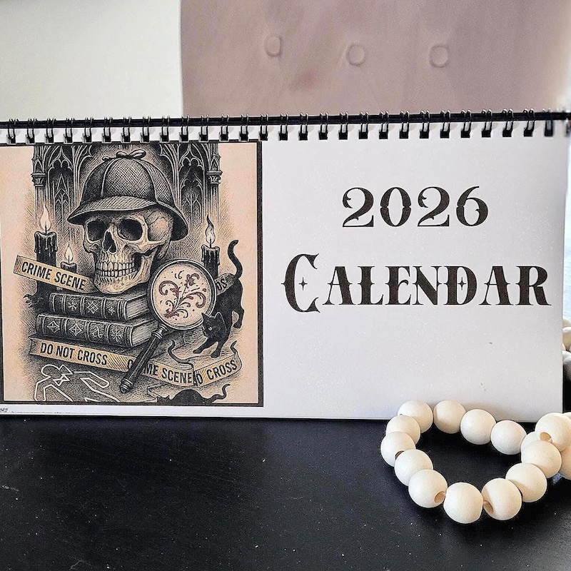 Skull Desk Calendar 2026 - Etsy