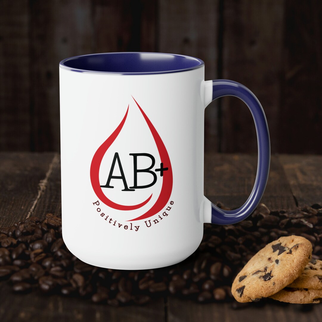 Custom Mug AB Blood Type Gift Custom Blood Donor Gift Awareness Gift ...