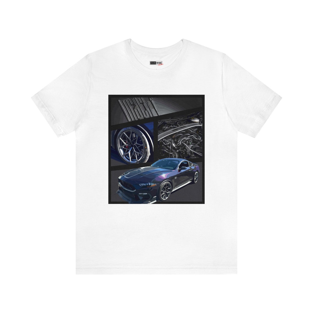 Mischievous Purple Mustang Mach1, Mach 1 Tshirt, Car Enthusiast Unisex ...