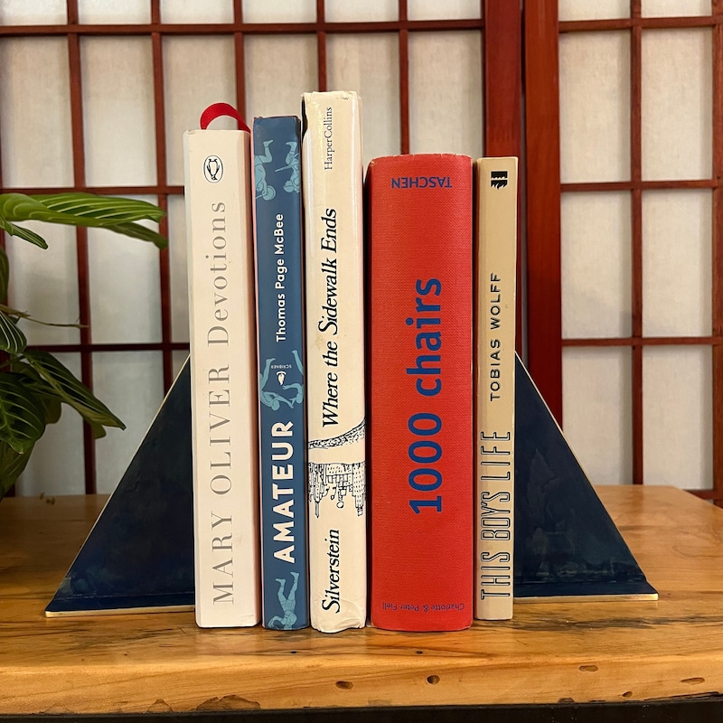 Triangle Bookend - Etsy