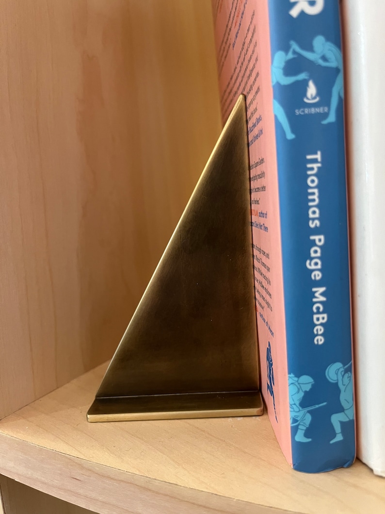 Brass Book End Set - Etsy
