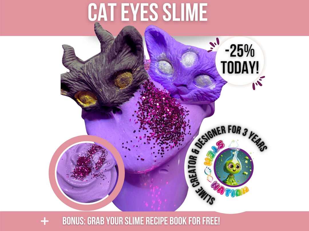 Cat Eyes Slime, Slay Slime, Thick Glossy Slime, Handmade , Birthday ...