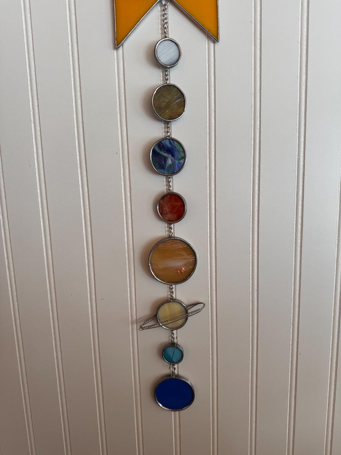 Stained Glass Solar System Mirror Wall Hanging Suncatcher - Etsy