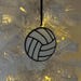 Stained Glass Volleyball Christmas Holiday Tree Ornament - Etsy