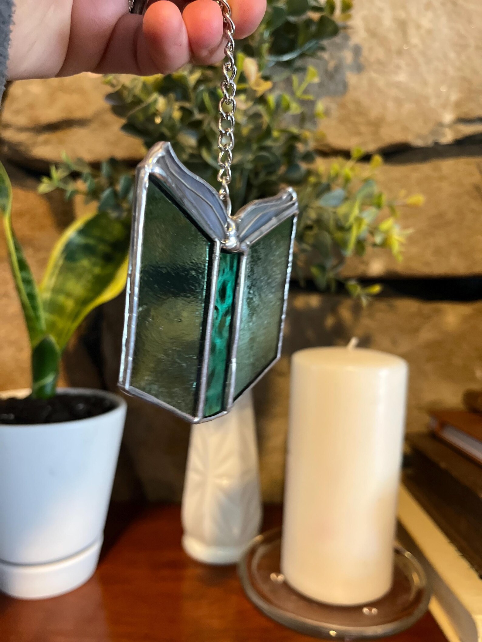 Stained Glass Open Book Suncatcher Window Decor 3” - Etsy