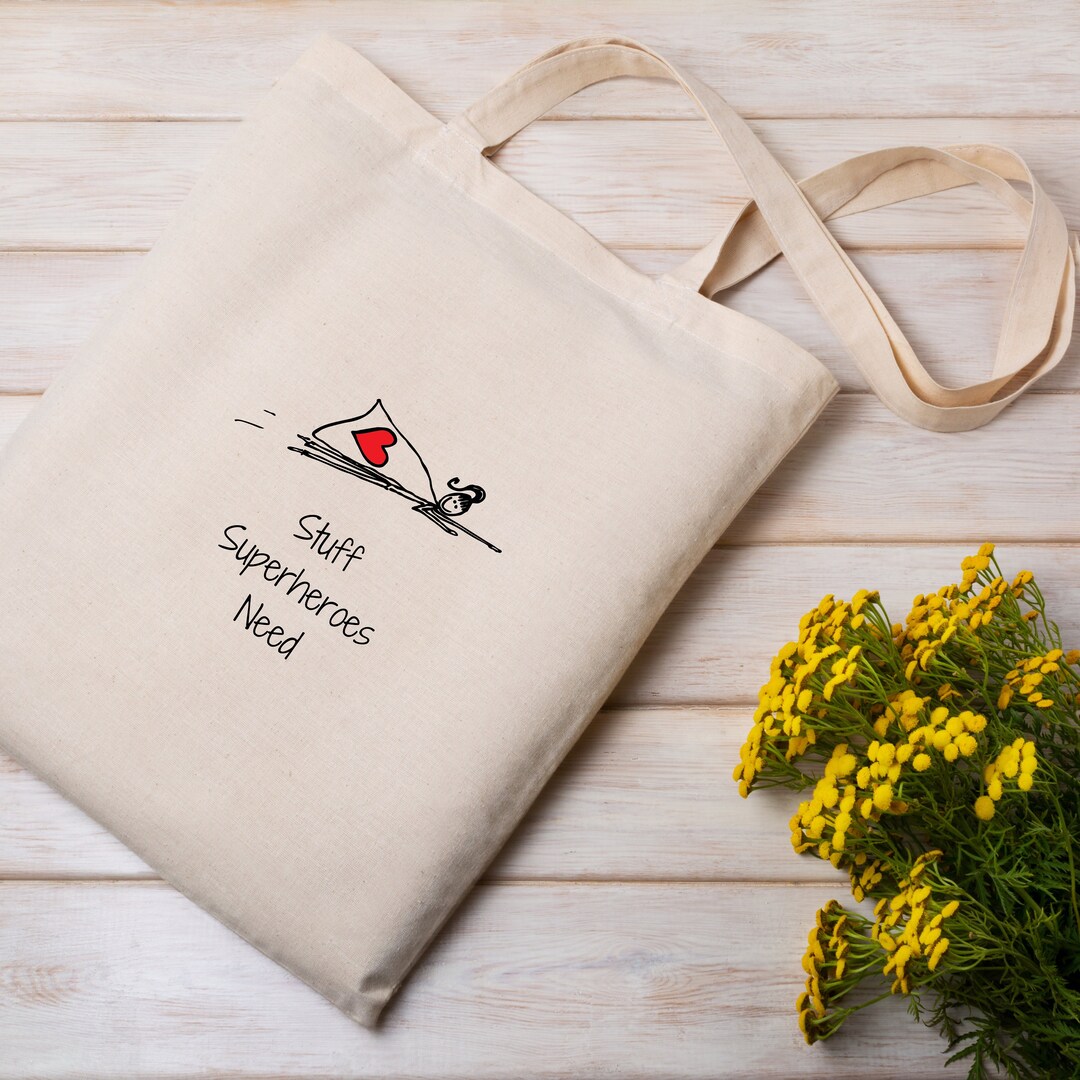 Female Superhero Tote Bag | Super Mom Tote | Small Tote Bag | EMT Gift ...