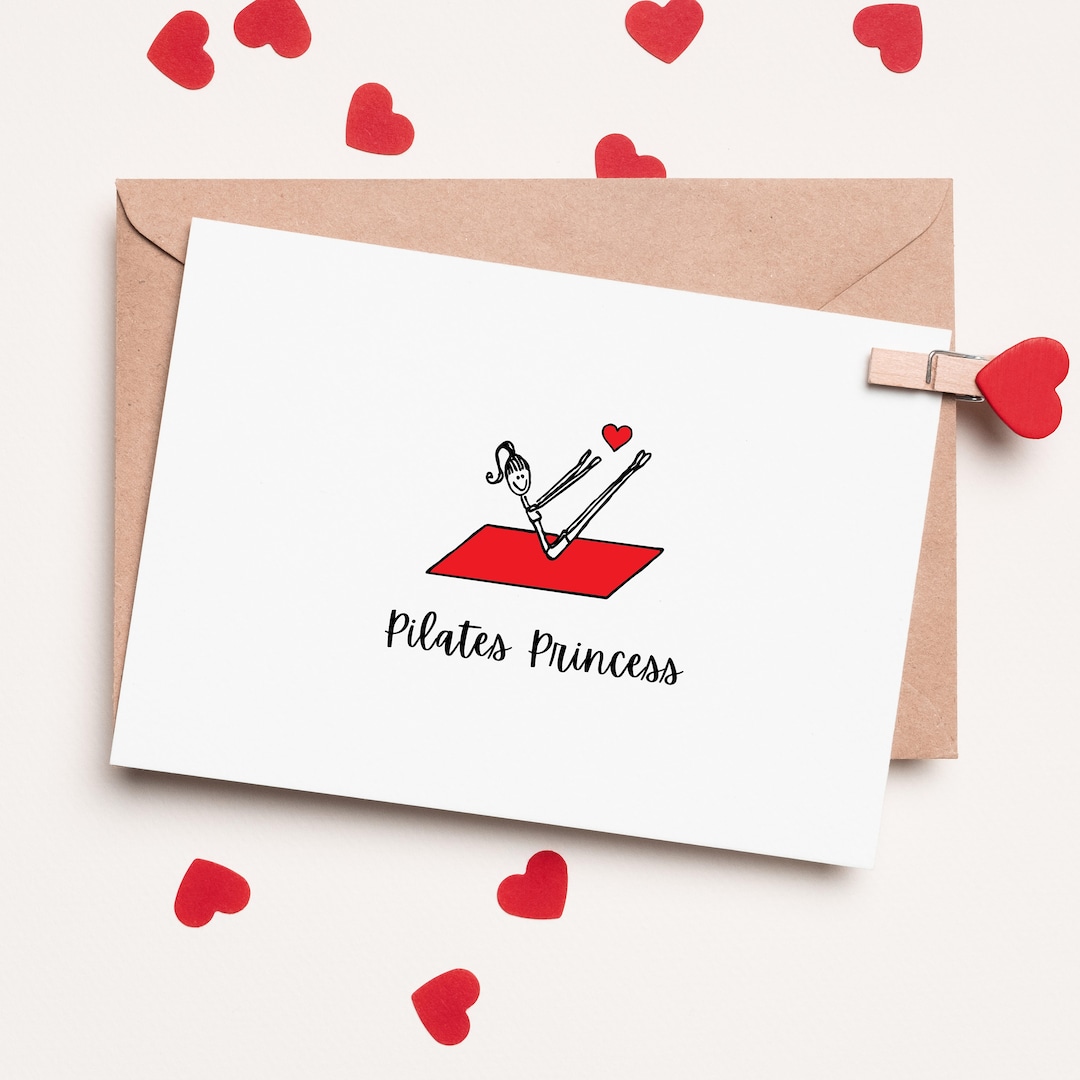 Pilates Printable Greeting Card | Pilates Christmas Card | Digital ...