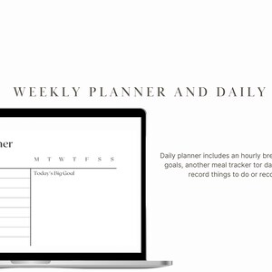 Black and White Planner Template Planners 2024 Planner Minimalist ...