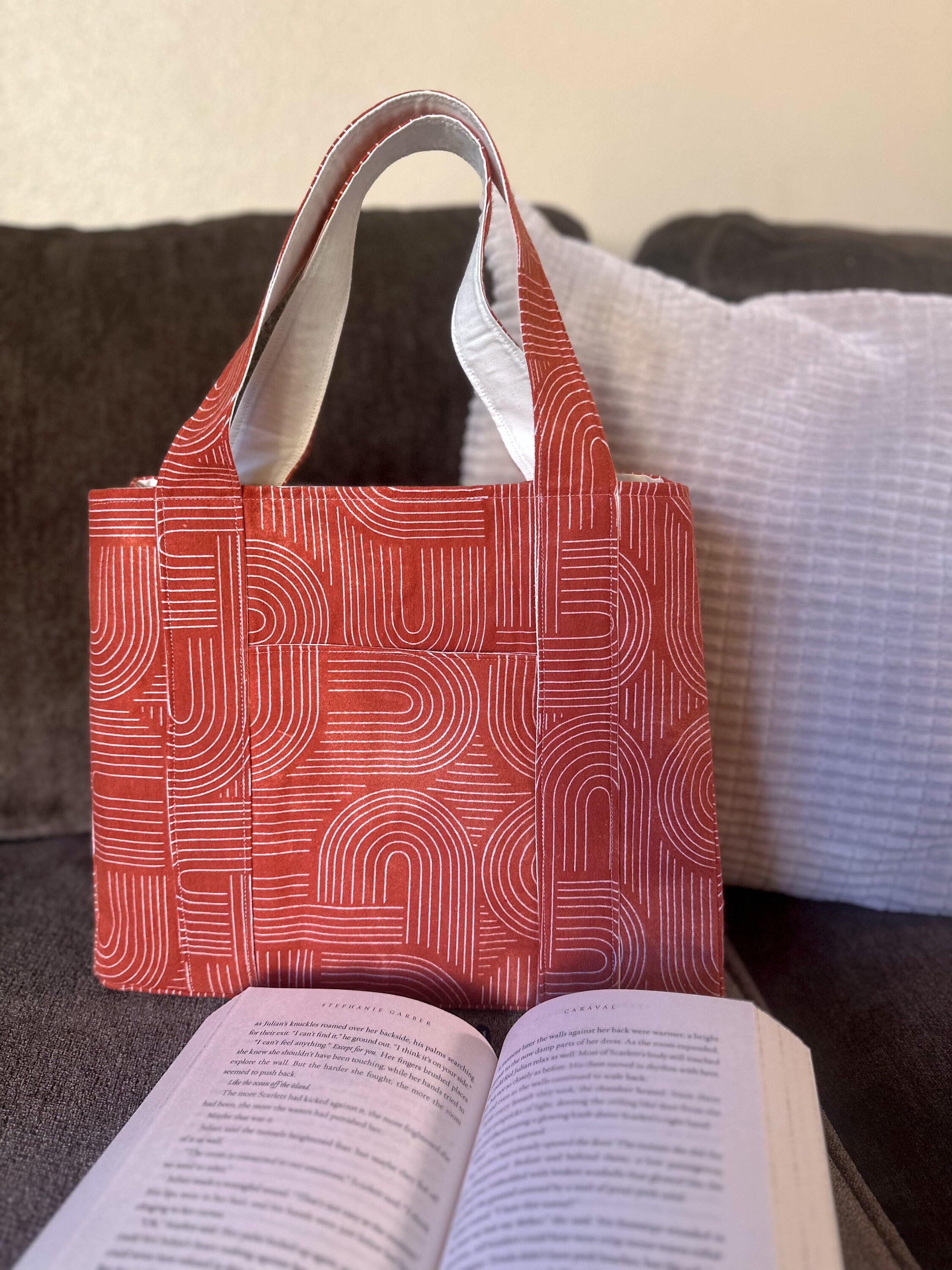 Rainbow Tote Bag Hand Sewn Tote Rainbow Print Flannel Bag - Etsy