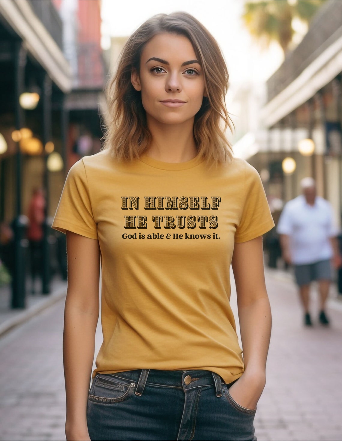 In Himself He Trusts T-shirt God is Able & He Knows It T-shirt ...