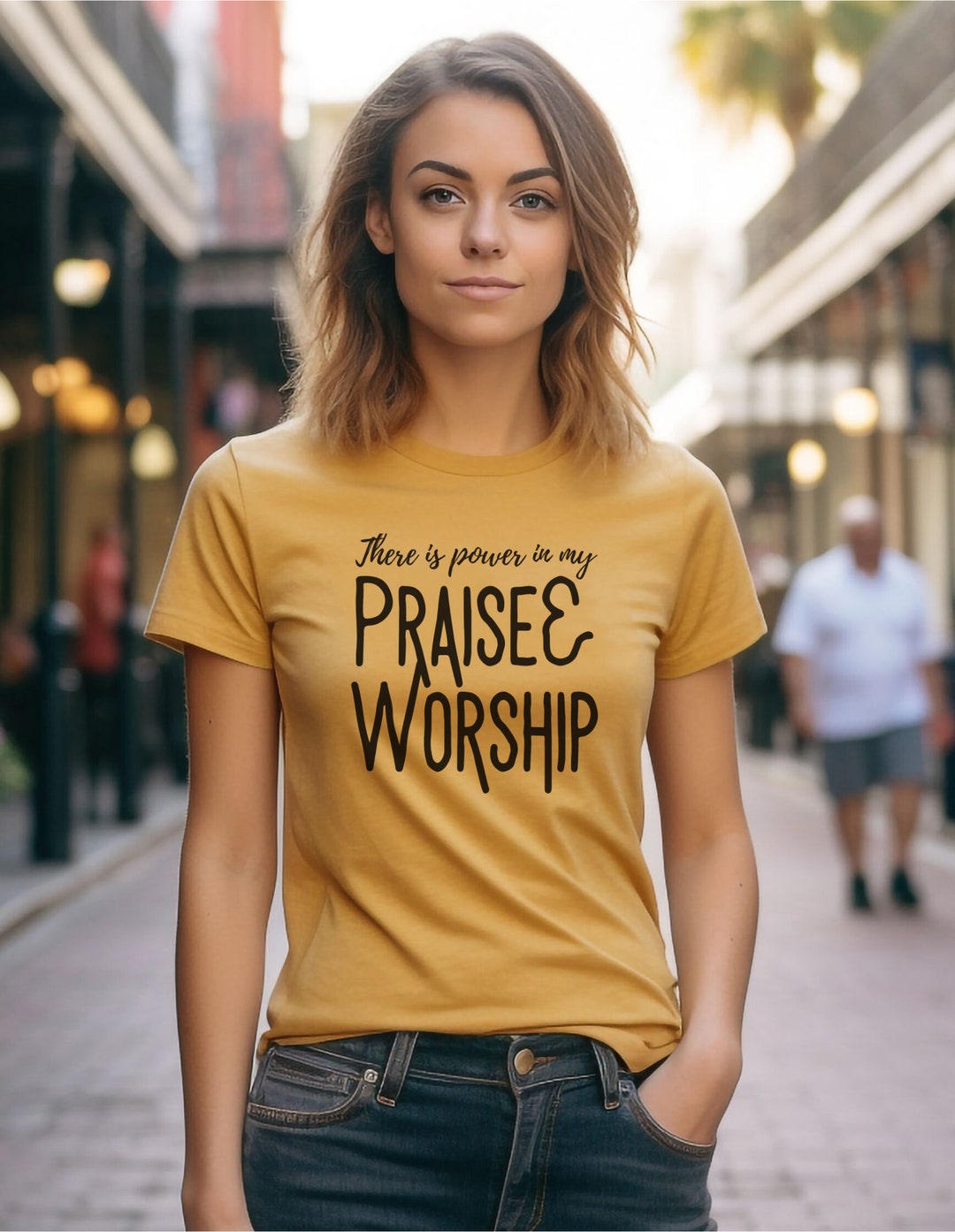 Praise and Worship T-shirt Power in Praise and Worship Tee Worshipper ...
